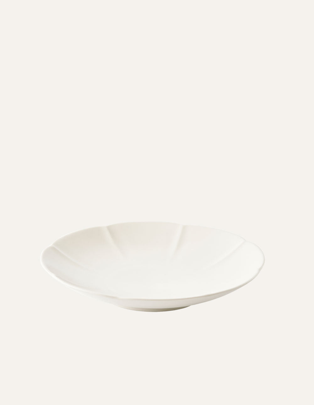 8 Edge Plate 25cm Cream